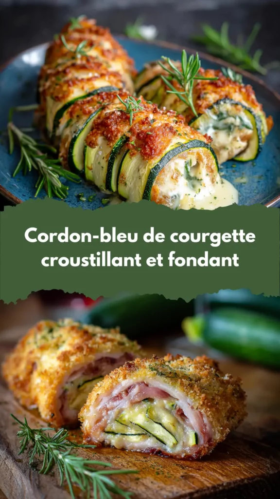 Cordon-bleu de courgette : la recette légère et savoureuse