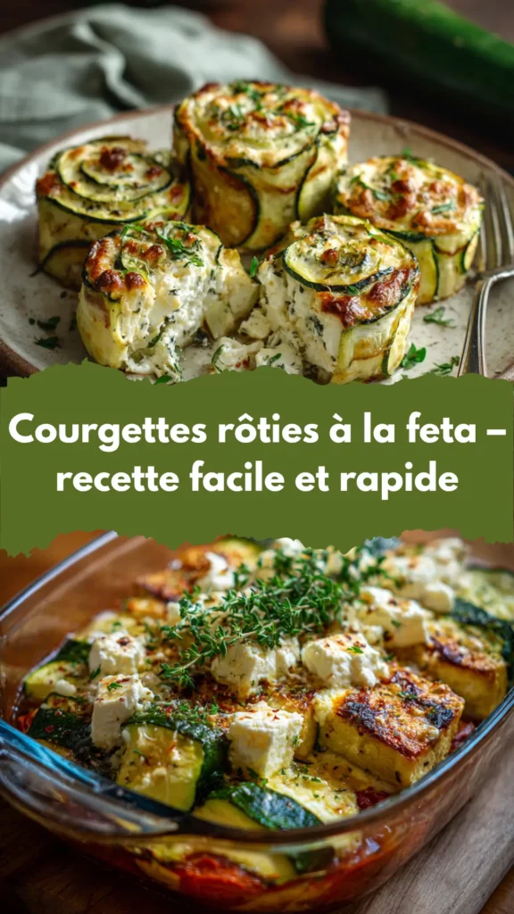 Courgettes feta au four : la recette simple et savoureuse