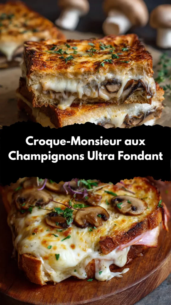 Croque-Monsieur Gourmand aux Champignons